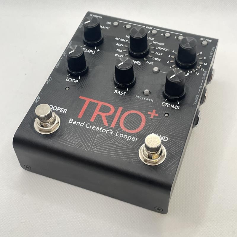 ■商品紹介TRIO+（トリオ・プラス）は、ギタリストの演奏に合わせて、マッチするベースとドラムのパートを自動的に生成するシンプルなギター・ペダルです。ギターをTRIO+に接続して、フットスイッチを踏んでから、コードとリズムを演奏するだけです...