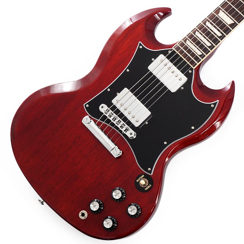 ■商品紹介ギブソンSGスタンダードが、今も多くのギタリストから人気の60年代後期を彷彿させるクラシックなデザインと仕様を纏いリリースされます。丸みを帯びたプロファイルをもつマホガニー・ネック、バインディングの施されたローズウッド指板、19フ...