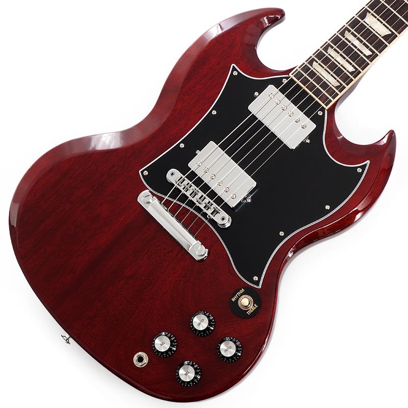 ■商品紹介ギブソンSGスタンダードが、今も多くのギタリストから人気の60年代後期を彷彿させるクラシックなデザインと仕様を纏いリリースされます。丸みを帯びたプロファイルをもつマホガニー・ネック、バインディングの施されたローズウッド指板、19フ...