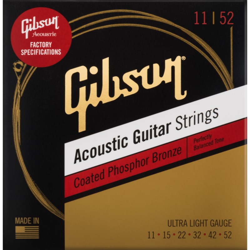 ■商品紹介Coated Phosphor Bronze Acoustic Guitar Stringsギブソンのフォスファーブロンズ・アコースティックギター弦にコーティング弦が登場！ギブソン・アコースティック・ユーザーなら是非使いたいモデル...