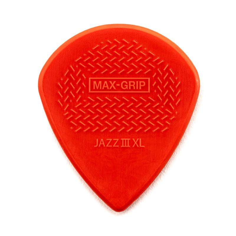 ■商品紹介Max-Grip Jazz III XLは、定番ピックであるJazz IIIに、高いグリップ力を発揮する「マックスグリップ・テクノロジー」を組み合わせたモデルです。さらに、通常のJazz IIIよりも一回り大きい「XLサイズ」を採...