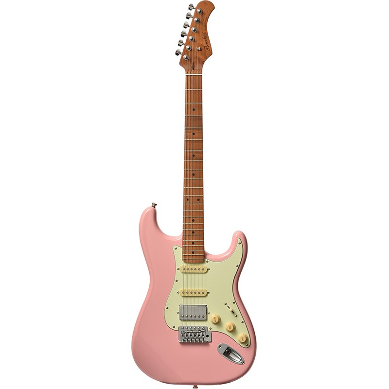 ■商品紹介Bacchus Universe Seriesネックと指板にローステッドメイプルを使用したSSHレイアウトのモデル。ピックガードやノブにミントカラーのパーツを採用し、オールドギターの風格を漂わせるルックスに仕上げました。SSHピッ...