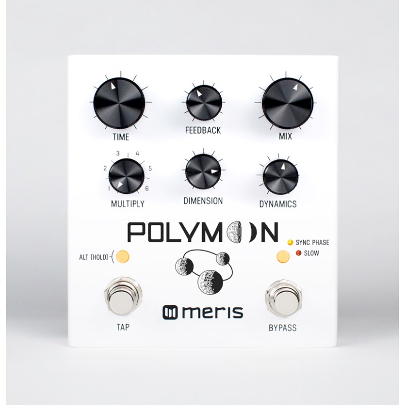 ■商品紹介Polymoonはmerisのエンジニア達が欲しい機能を凝縮したディレイペダルです。プロフェッショナルなラックギアを複数接続したような複雑で濃密なサウンドをペダルとしての扱いやすさを保ちつつ、コンパクトなペダル筐体に詰め込んでいま...