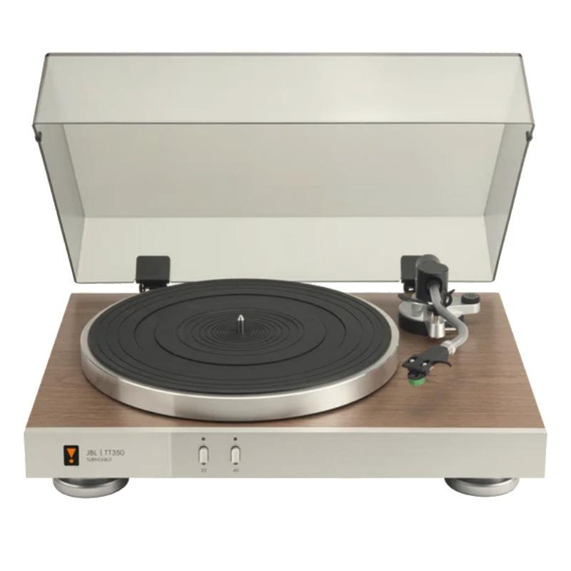 ■商品紹介【製品の特長】JBL TT350 Classicでレコード・コレクションをより深く楽しむ。ウォルナット無垢材で覆われたキャビネット、重厚なアルミニウム製プラッター、アルミニウム製のS字カーブトーンアーム。TT350 Classic...