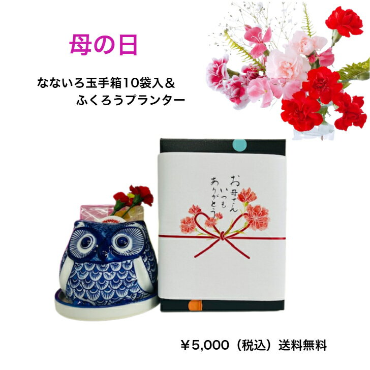 母の日「お母さんいつもありがとう」ふくろうプランター＆玉手箱10袋（箱入） 感謝を込めて おふくろ（母）に感謝の気持ち。「ぉふくろう」と一に玉手箱を贈りませんか 母の日のプレゼントにおすすめです。 8