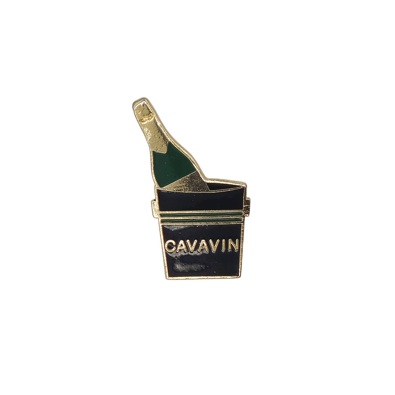 フランスから入荷しました、ピンズ。 老舗ワインショップ CAVAVIN。 フランスらしいエスプリの効いたシックなデザイン。 ワイン好きの方や、フランス雑貨がお好きな方へ。 留め具付き。 -酒好き,ピンバッジ,ラペルピン,お洒落- 縦　約2....