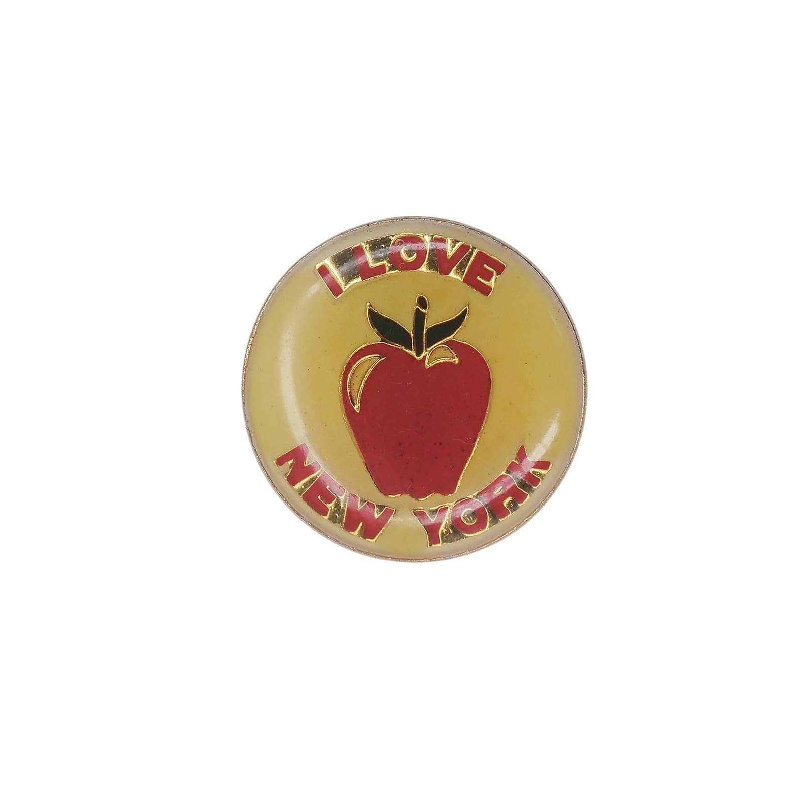 アメリカから入荷しました、ピンズ。 I LOVE NEW YORK。 留め具付き。 -ピンバッジ,ラペルピン,お洒落- 縦　約2.3cm 横　約2.3cm ＞＞　ピンズを探す。 ＞＞　ブローチを探す。 ＞＞　キーホルダーを探す。