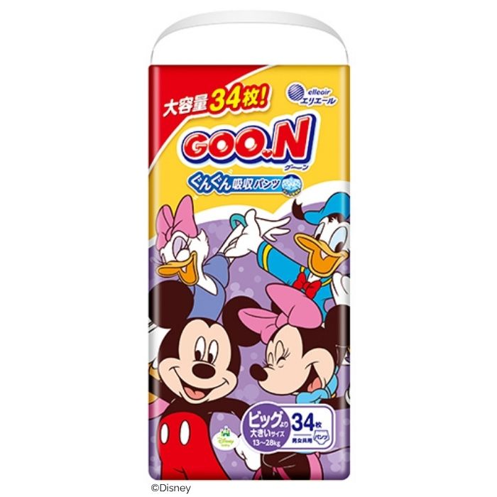 かわいいディズニーデザインで毎日のおむつ替えをもっと楽しく！●メーカー名／大王製紙●入数／34枚●適応体重／13〜25kg●男女兼用●パンツよく一緒に購入されている商品子ども お風呂 無添加 泡の石けんボディソー540円トイレットペーパー ...