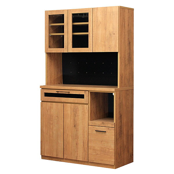 商品説明 サイズ(cm) W104.4×D46.3×H182 仕様 ■材質 天板：べニア 前板：強化紙化粧板 本体：プリント化粧板 ガラス：透明ガラス3mm ■仕様 コンセント付：1500W/2口 送料 送料無料 ただし、北海道、沖縄、離島...