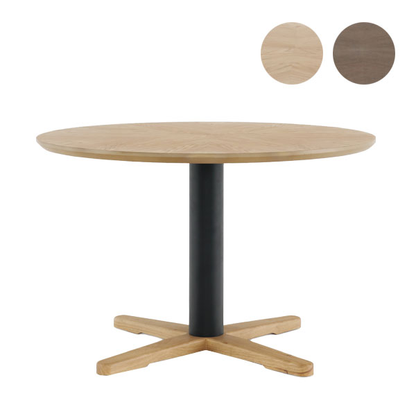 商品説明 サイズ(cm) W110×D110×H70 カラー LBR MBR 材質仕様 天板：(LBR)オーク突板　(MBR)ウォールナット突板 脚：アイアン/RBW無垢材 塗装：ウレタン塗装 送料 送料無料 ただし、北海道、沖縄、離島は追...