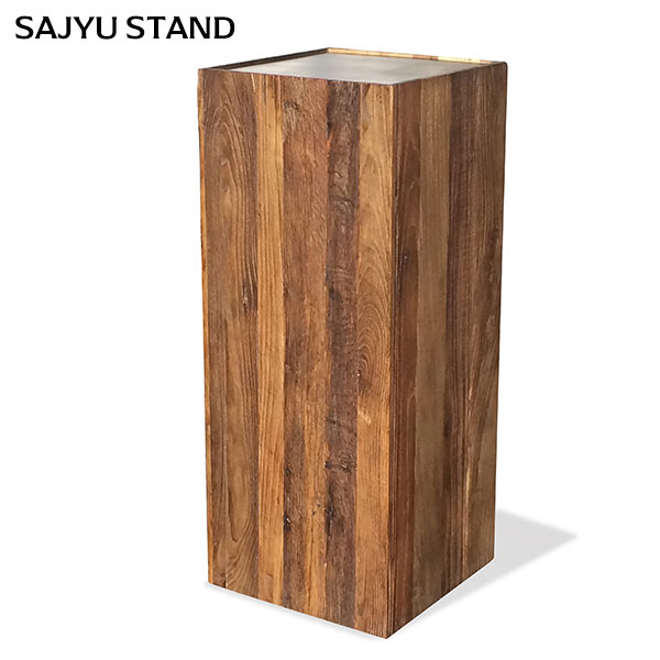 商品説明 サイズ(cm) W35×D35×H85 仕様 本体：パイン古材 天板：スチール 完成品 ※注意事項※ 商品写真はできる限り実物の色に近づけるよう加工しておりますが、お客様のお使いのモニター設定、お部屋の照明等により実際の商品と色味...