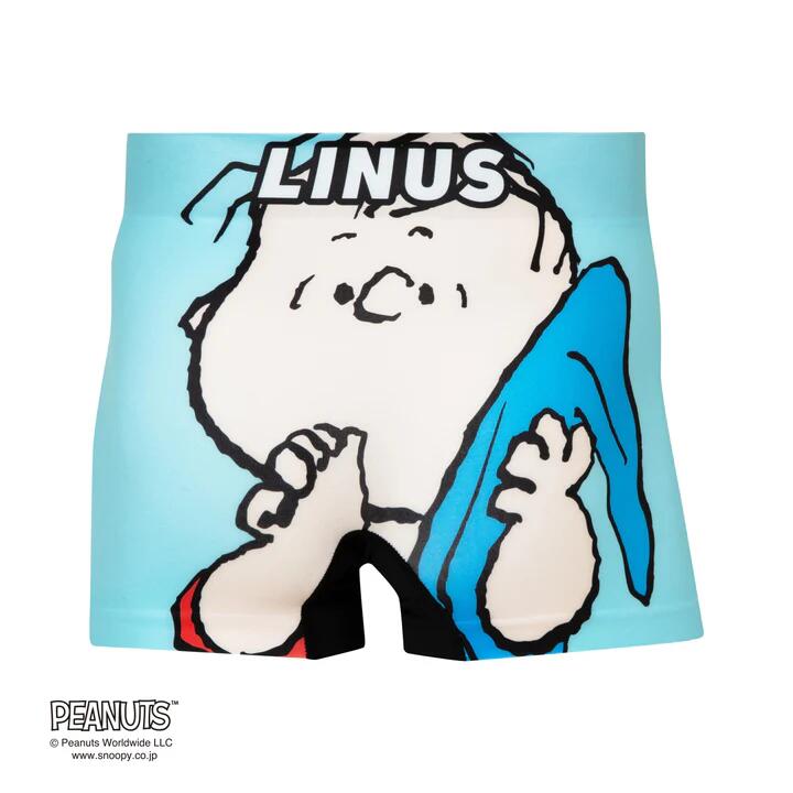 【商品名】 【 PEANUTS ピーナッツ 】ライナス Linus ボクサーパンツ HIPSHOP ヒップショップ アンダーパンツ シームレス ユニセックス メンズ レディース パンツ 下着 肌着 前閉じ 転写プリント 成型 ストレッチ プ...