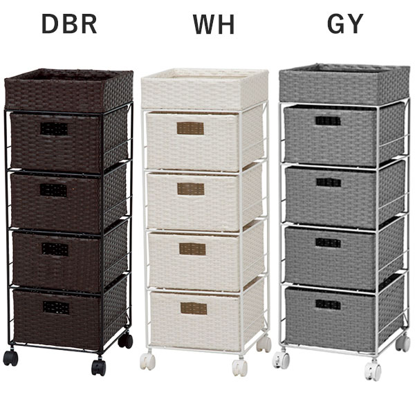商品説明 サイズ（cm） W30.5×D30.5×H85 カラー DBR（ダークブラウン） WH（ホワイト） GY（グレー） 仕様 スチールパイプ 張地:ポリエチレン ■キャスター付 通気性の良い、引出しで水周りの収納もバッチリ! 送料 送...