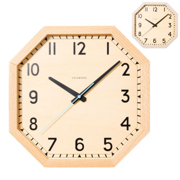 商品説明 サイズ(cm) W28.2×H28.2×D4.5 カラー ナチュラル グレー 仕様 ■材質 フレーム：ブナ無垢材/文字盤：シナ材 ■仕様 重　さ:750g ムーブメント:RHYTHMスイープセコンド 生産国:日本 ※静音のムーブメ...