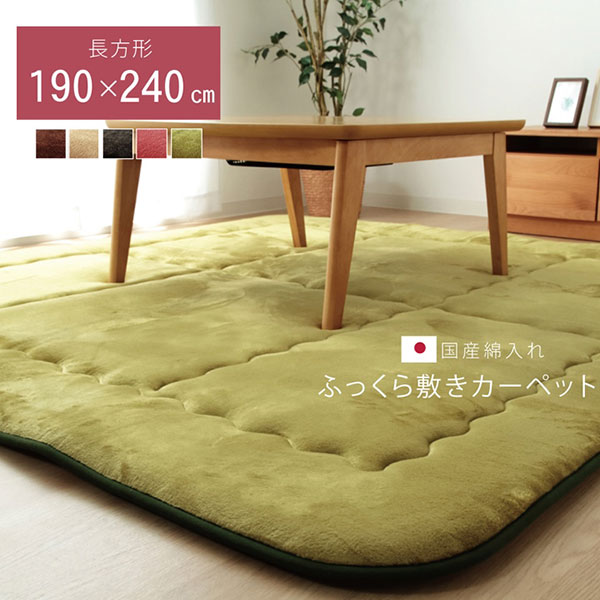 商品説明 サイズ(cm) 190×240 カラー ベージュ グリーン ダークブラウン ブラウン ローズ 仕様 3畳 シンプル こたつ敷き ◇表地 ポリエステル100%(フランネルPH4mm) ◇裏地 ポリエステル100% ◇中材 ポリエステ...