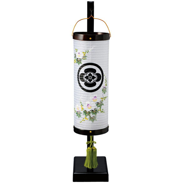 盆提灯 商品説明 サイズ( cm ) 高さ：56cm 仕　様 ・ビニロン紙張 ・LED電池灯 ・吊り下げ台付 ・天然木 ・シール家紋 送　料 送料無料ただし、北海道、沖縄、離島は追加料金がかかります。お気軽にお問い合わせください。