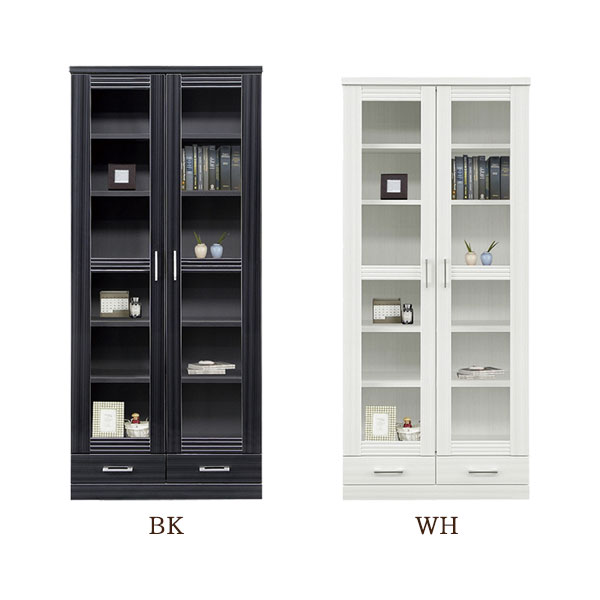 商品説明 サイズ(cm) W80×D38.5×H180 カラー BK WH 仕様 表面材/MDF(ハイグロスシート) L型受けダボ 棚板L4枚 送料 送料無料 ただし、北海道、沖縄、離島は追加料金がかかります。お気軽にお問合せ下さい。