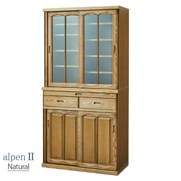 商品説明 サイズ(cm) W89.2×D45×H180 カラー NA BR 仕様 ■材質 タモ材 ■仕様 ・塗装：ウレタン塗装 ・扉開閉：引戸方式 ・側面：プリント合板 ・内部：プリント合板 送料 送料無料 ただし、北海道、沖縄、離島は追加...