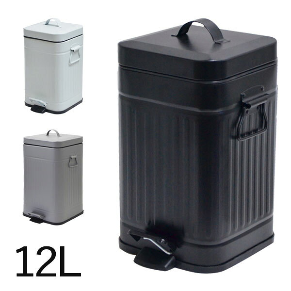 商品説明 サイズ(cm) 外寸：W23×D30.5×H42.5 内寸：W22.5×D22.5×H33 カラー マットホワイト マットブラック 材質仕様 本体：スチール 中容器：ポリプロピレン 容量：12L キッチン、リビングなど様々な場所で...