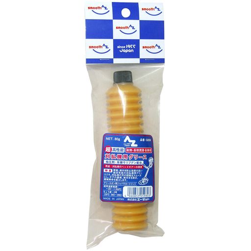 容量:80g 使用温度範囲:-20°Cから+200°C ちょう度:2号 特徴:極圧剤・有機モリブデン配合 生産国:日本 刈払機のヘッドギアの潤滑に摩耗・焼付き防止効果の高い超高性能刈払機グリースです。刈払機の刃の回転をスムーズにし、ギアの摩...