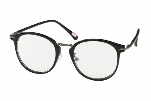 屋外での使用において太陽光(紫外線)に当たることでレンズの色が濃く変わる調光レンズ 皮膚だけでなく眼にも大きなダメージを与える有害な紫外線を99%カット フレームカラー:ブラック レンズカラー:ブルー(調光)