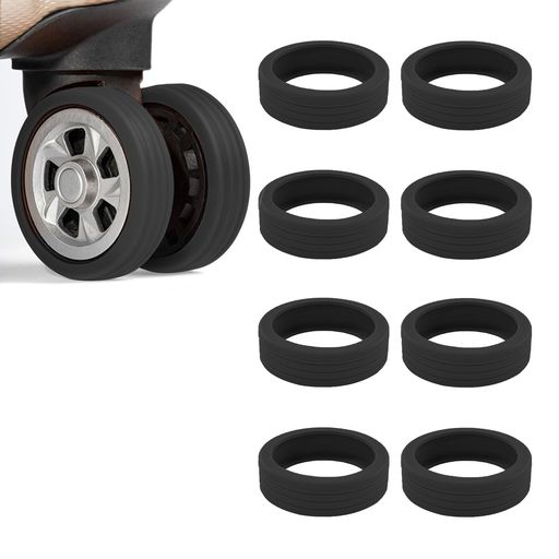 【車輪を守る】凸凹した地面での衝撃を軽減し、厚みのあるラバー製キャスターカバーで直接地面との接触を遮断します。汚れを防ぎつつ、キャスターをしっかり保護して、スーツケースの車輪の耐用年数を延ばします。キャスターカバーを使うことで、全てのキャス...