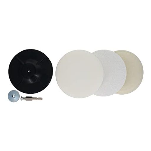 サイズ:125mm 仕様:6.35mm六角軸(インパクト対応軸) 用途:洗車、木製品・金属・樹脂・石工品の磨き仕上げ用 セット内容:六角軸ラバーパット(アーバー付)、毛バフ、布バフ、スポンジ