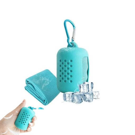 【瞬冷タイプ・熱中症対策】冷感タオル、水にぬらして絞るだけでひんやり、首や頭にさっと巻いたりで体を冷やすことができます。首に巻いておけば紫外線対策にもなります。保管時は保護ケースに入れてコンパクトに保管してください。効率的に体の表面温度を下...