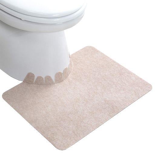 【汚れたら拭くだけ!】【おくだけ吸着】置くだけで、ずれない吸着タイプのトイレマットです。約2mmの厚み・段差ができにくく、マットに足が引っ掛かったり、つまずきにくい。 【切り込み入り】便器と床の隙間汚れを防ぐ【切り込み】が付いています。飛び...