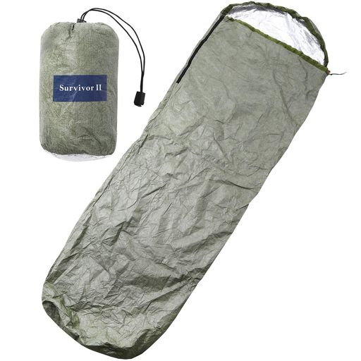 超小型軽量:180gの軽さで、移動しやすい 保温効果:冬季登山でも安心な温もり ダウンフィル:最高級の保温性を実現 ポリエチレンフィルム&amp;アルミニウム:最高級の防水性と保温性 ドローコード:簡単な開閉で快適な寝具生活