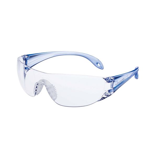 【仕様】品番：LF-101レンズ：クリアハードテンプル：ライトブルーサイズ：W145×H41×D155mm重量：24gレンズ：ポリカーボネート（ハードコートくもり止め）UV99.9%カットレンズ品質：平行度：0.16cm/m以下　屈折力：0...