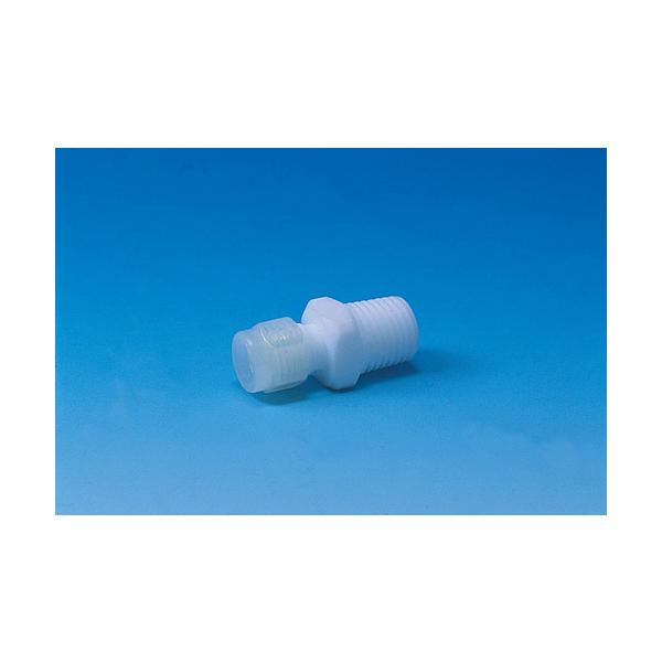 【寸法：(mm】A33×B13×C14×D10×E4×F12×W17【材質】●ボディ…圧縮及び押し出し成形によるフッ素樹脂（PTFE）●ナット…-C（標準品）ECTFEフッ素樹脂の射出一体成形品【特長】●ボディの外側をテーパー形状にしたテー...