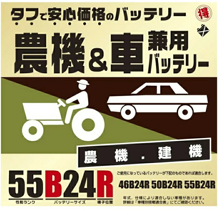 ◇農機・建機・トラック向きバッテリー！ ◇補水可能なキャップ式（埃でつまることなく、手入れしやすい凸キャップ） ◇インジケータ、収納取っ手付　※B19〜D31 ◇製品保証　12ヶ月または2万Km ※AM8:30分までにご注文を頂いた場合、当...
