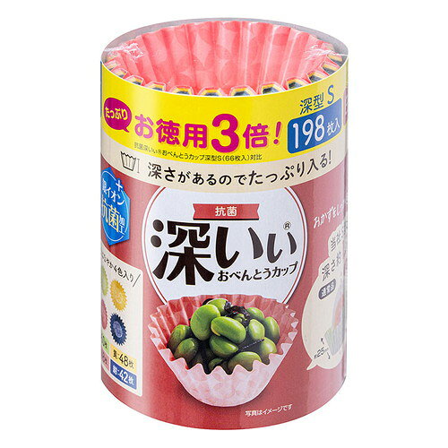 商品名 東洋アルミエコープロダクツ お徳用3倍 抗菌深いぃ おべんとうカップ 深型 S 4色 198枚入 内容量 入数：198枚(緑60枚・赤48枚・黄48枚・紺42枚) 商品説明 ●抗菌深いぃカップの、たっぷり使える大容量パックです。●深...
