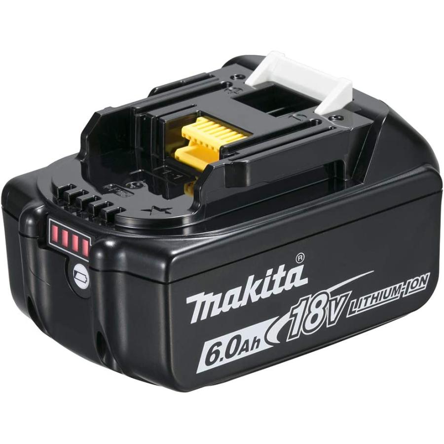マキタ 【国内正規品/純正/新品/箱なし】 18V 6.0Ah バッテリー 　リチウムイオン電池 BL1860B　 残容量表示+自己故障診断搭載！ 国内正規品・純正バッテリーです。 ※セットばらし品につき化粧箱は付属しません。 ★新品・未使...