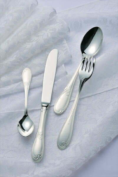 【特長・仕様】Silver Plated OrientSA 18-12 オリエント銀仕様TM 材 質:18-12ステンレス鋼 処 理:銀メッキ/ ハーフサテン・ベルベット仕上TM メッキ厚:3.8μ オープンストック:54アイテム※HHマー...