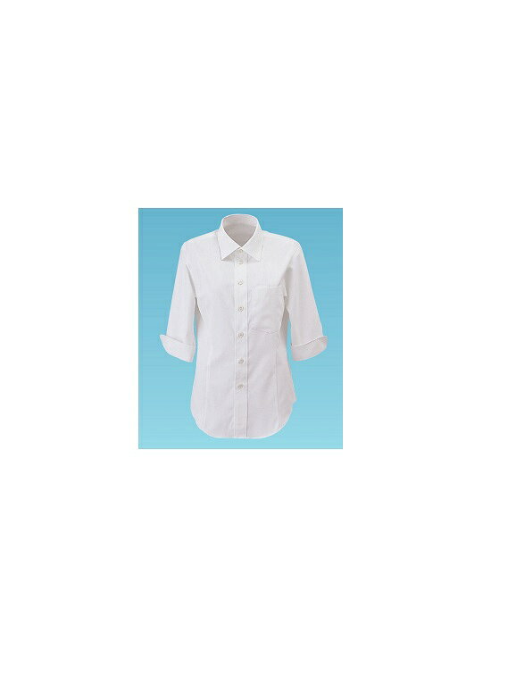 【特長・仕様】ポリエステル75%+綿25%/サラクール●透け防止・制電・UVカットメーカー品番,サイズ,首囲(),着丈(),肩巾(),胸囲(),袖丈()ET-5731, L,43 ,80,52,124,47