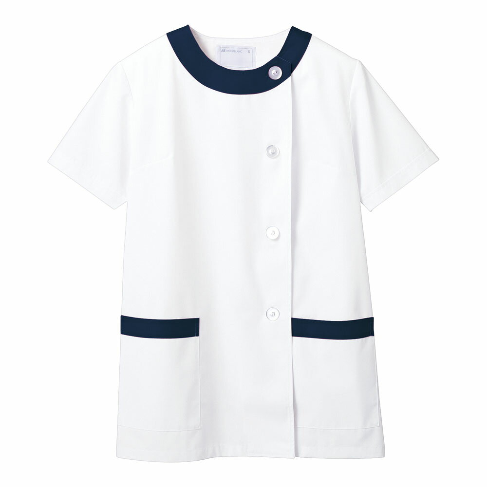 商品説明 JAN 4560315363529 サイズ 着丈×バスト×肩巾×袖丈(cm):68×96×37×21 メーカー品番 1-092 質量 260(g) 仕様 1−092　白／紺　S カラー 白/紺 特長 ●襟とポケットにカラーを加え親...