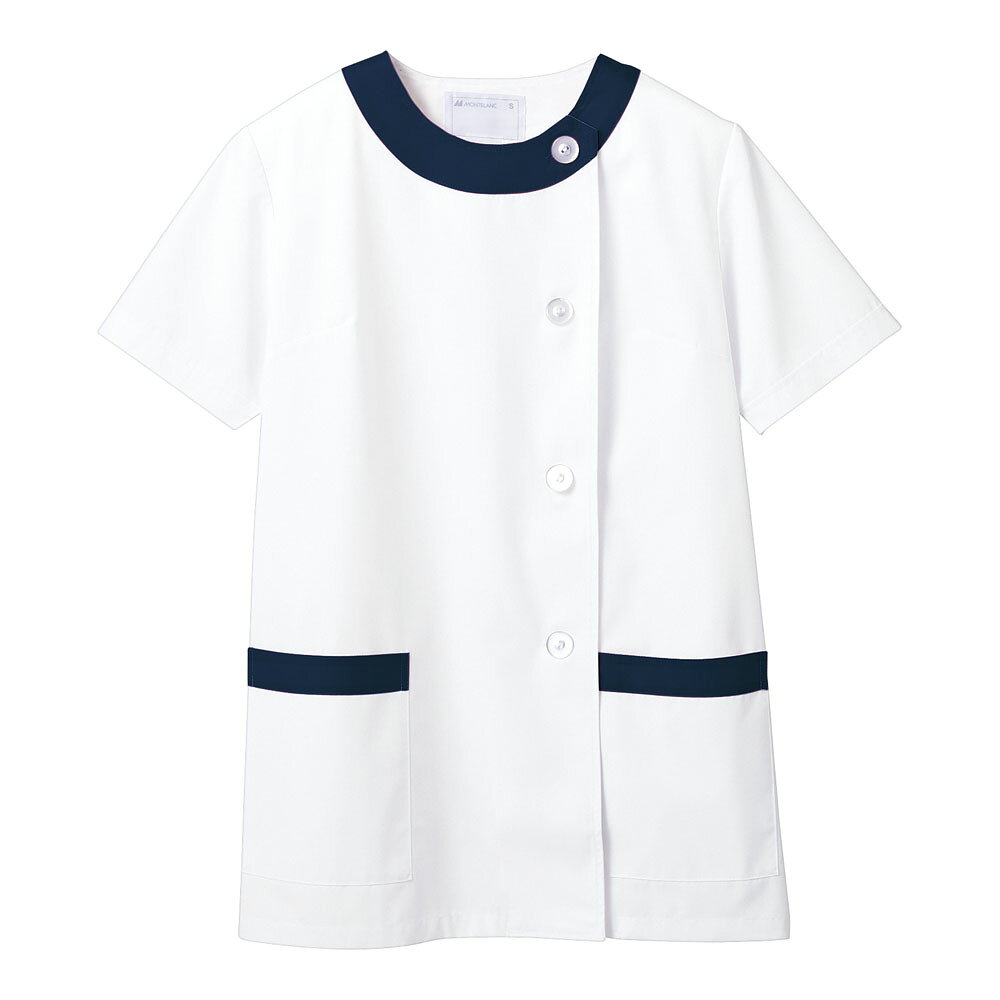 商品説明 JAN 4560315363536 サイズ 着丈×バスト×肩巾×袖丈(cm):70×100×38×21 メーカー品番 1-092 質量 260(g) 仕様 1−092　白／紺　M カラー 白/紺 特長 ●襟とポケットにカラーを加え...
