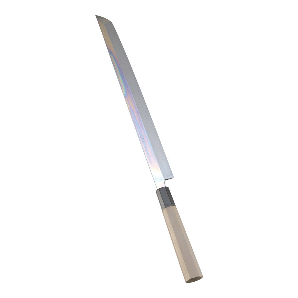 ＜特長＞●SA佐文本焼鏡面仕上玉白鋼全鋼で低温鍛造(650~800℃):での製造ですから、ハガネ本来の切れ味、ねばりが作り出せます。鏡面は庖丁の美しさを引き出し、錆にくくしております。柄は手になじむ八角仕上げになっています。※鏡面は油拭きを...