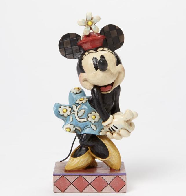 ミニーマウス 完璧な恋人 ディズニーは、ジムショア（Jim Shore）作品です。表情や仕草もとってもキュートです。細部にまでこだわりを感じるディティールです。コレクションはもちろん、誕生日のお祝い、お友達や大切な方へののプレゼントギフトと...