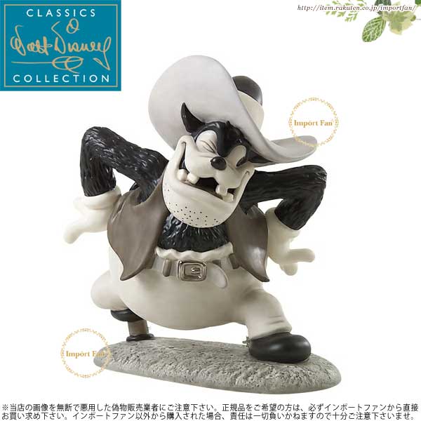 WDCC　ミッキーの二丁拳銃 山猫 ピート Two Gun Mickey Peg Leg Pete Ornery Outlaw 4006680は、ミッキーのライバルの山猫ピートのWDCC作品です。1934年の「ミッキーの二挺拳銃」のテンガロ...