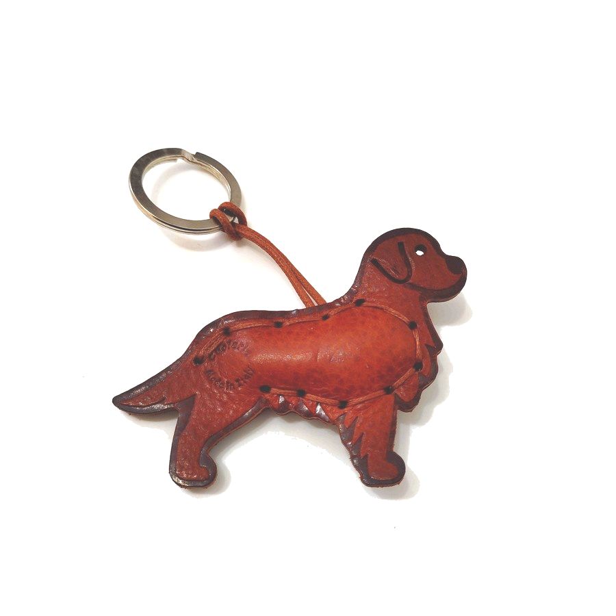 ■ LEATHER KEYHOLDER（レザーキーホルダー） 【 モチーフ 】 ゴールデンレトリバー 【 COLOR 】 ブラウン 【 SIZE 】 本体 / 横：8.5cm×縦：5.8cm 【 生産国 】 MADE IN ITALYラ・ク...