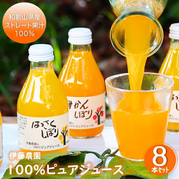 ・商品写真はイメージです。・手提げ紙袋のご要望は対応いたしかねます。・産直品は複数個ご注文でも1点ずつ発送されます。ギフト ジュース 伊藤農園 100%ピュアジュース8本セット 人気 高級 お取り寄せギフト ジュース 伊藤農園 100%ピュ...