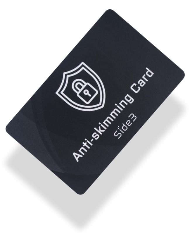 [Side3] スキミング防止カード RFID クレジットカード/ICカード用 カードケース・財布に入る 電波遮断スキミング防止カードは、クレジットカードやキャッシュカードのスキミング被害から個人情報を守るために設計されています。このカード...