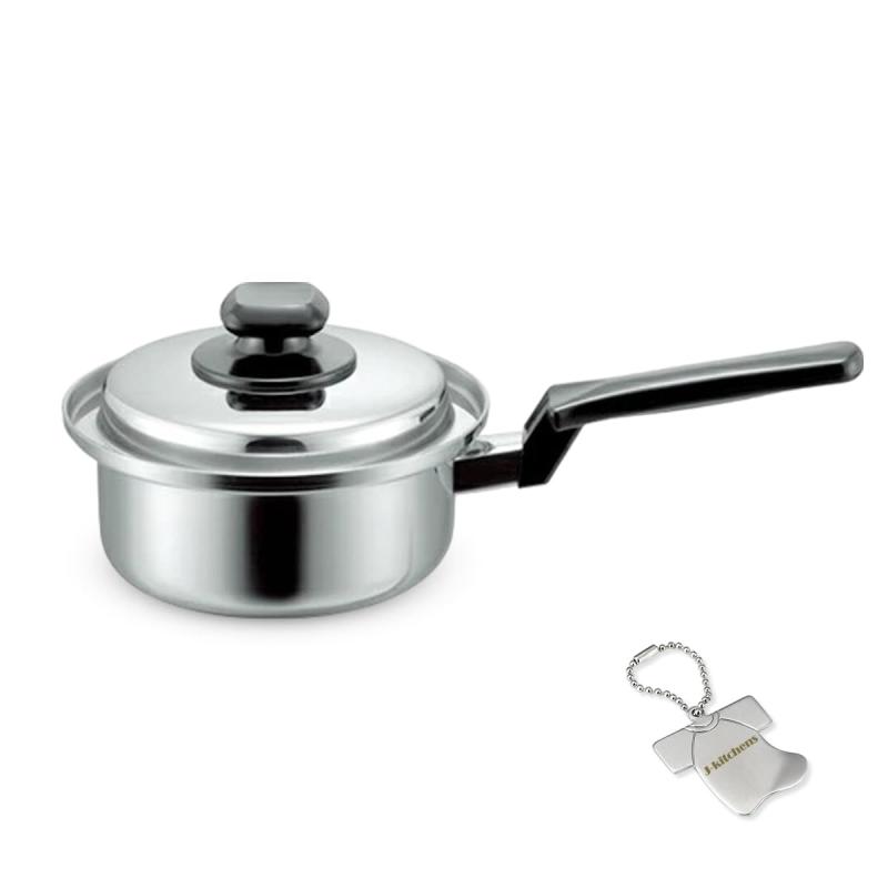 J-kitchens 和み 片手鍋 ウォーター ヘルシー 機能付き 16cm ガス IH対応 日本製 オリジナルタグ付素材／本体：ステンレス鋼・底の厚さ0.8mm、蓋：ステンレス鋼、取っ手・つまみ：フェノール樹脂経済的なウォーターシール効果...