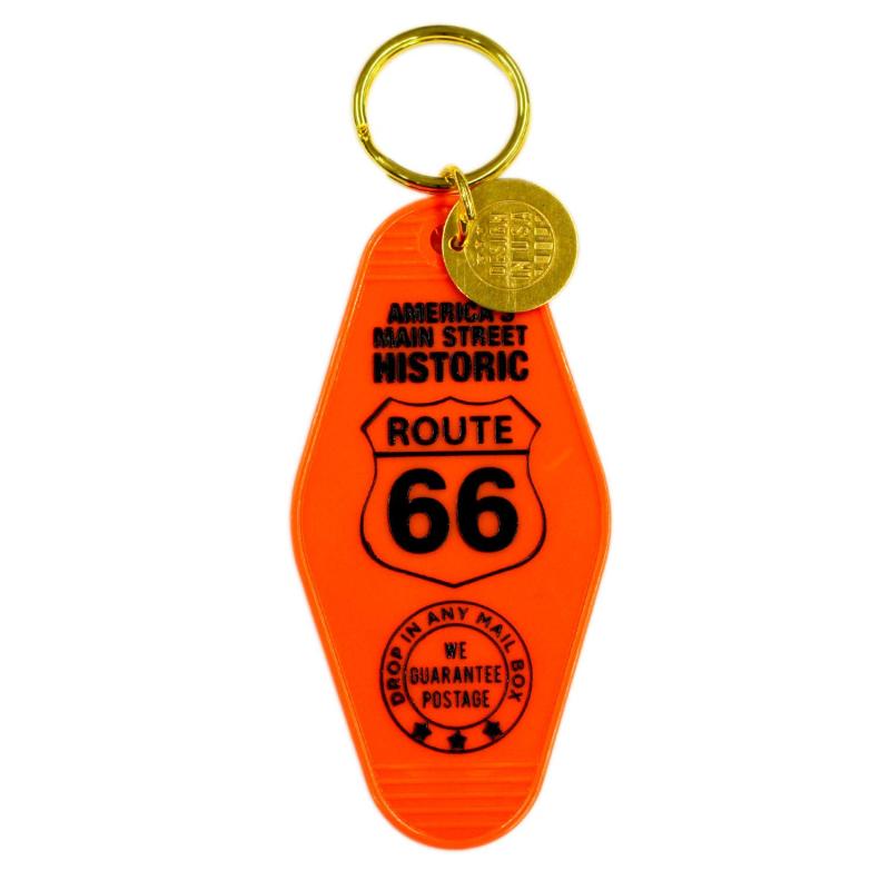 [ブルーヴォーグ] 【USA DESIGN】バイカー モーターサイクル ハーレー アメカジ ビンテージ モーテル キーホルダー アメリカ アメリカン 雑貨 両面 ホットスタンプ ; USMO-素材：メタル　プラスティック　真鍮(BRASS)...