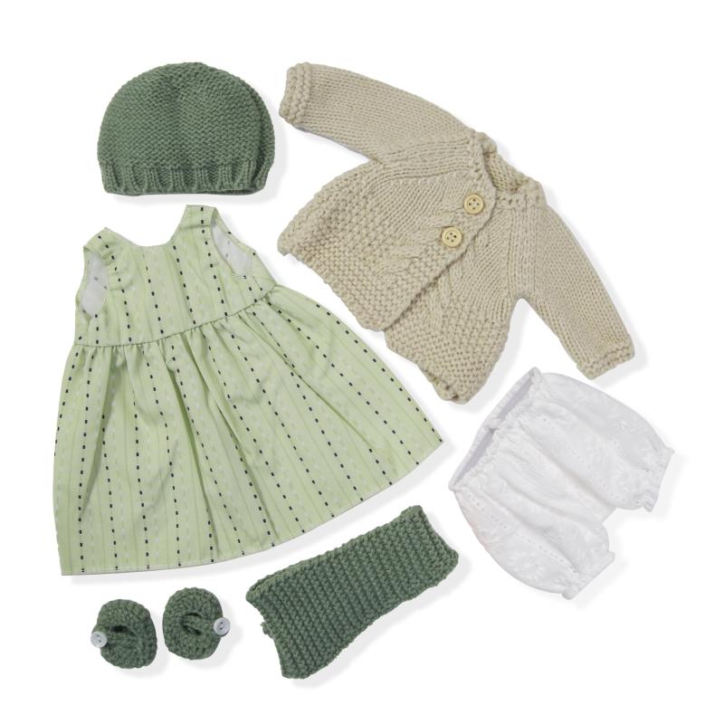 BlissfulPixie 手作り ウォルドルフ 人形の服 30cm 服セット 素敵なボックス 女の子 クリスマス 誕生日プレゼント-Cookの服アクセサリーBlissfulPixie 手作りウォルドーフ人形の衣装セットには、美しい包装箱と...