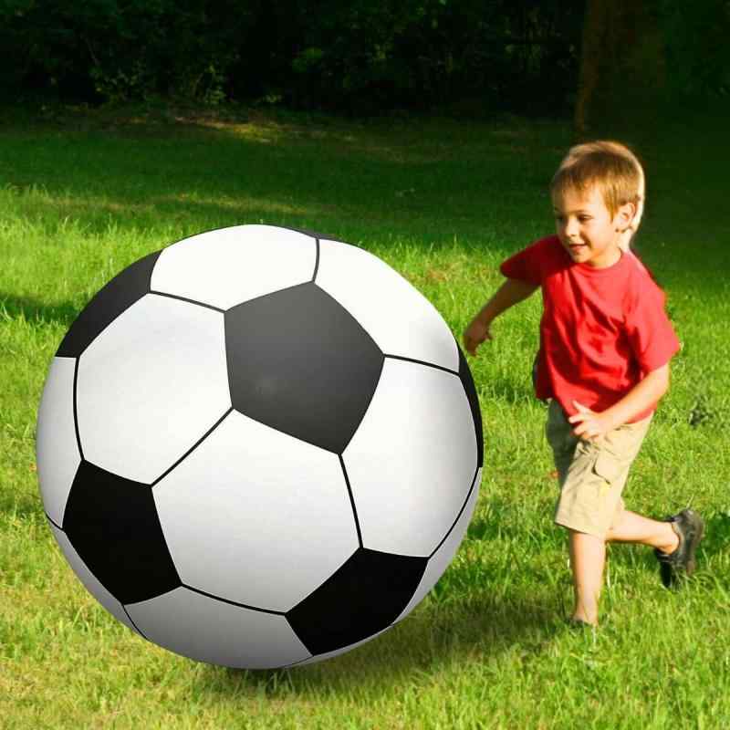 SALUDABLE 巨大 サッカーボール ビーチボール 大きい ジャンボ マリンスポーツ 水遊び頑丈なパフォーマンスで長期間の使用が可能 この大型インフレータブルサッカーは、耐久性抜群の高品質PVC素材を使用。破れにくく、摩耗にも強いため、...