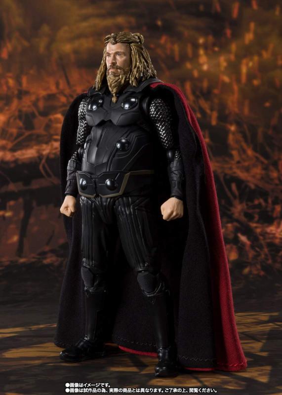バンダイ(BANDAI) S.H.Figuarts ソー（アベンジャーズ／エンドゲーム）【主な商品内容】本体、交換用手首左右各4種、ストームブレイカー、ムジョルニア【主な商品素材】ABS、PVC、布【商品サイズ】全高：約165mm